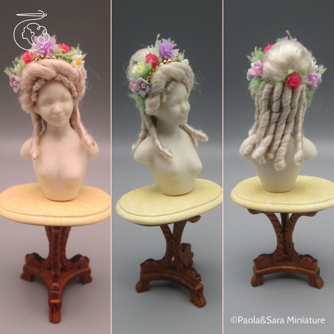 Wigs for Miniature Doll, Heidi Ott and Dollhouse in 1/12 Scale ...