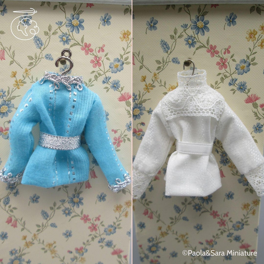 Miniature Dresses for Dollhouse and Roombox in 1/12 Scale - Etsy