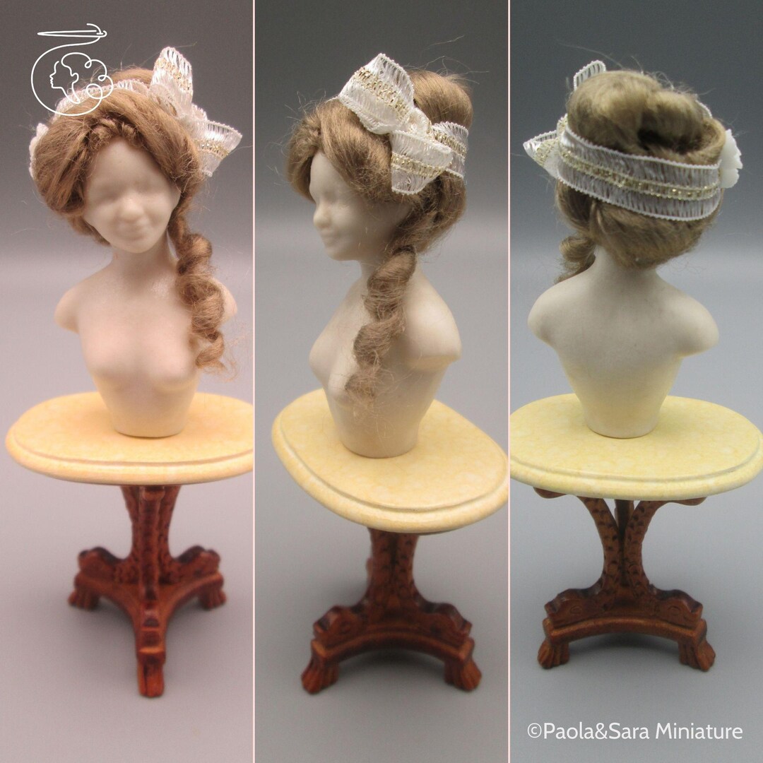 Wigs for Miniature Doll, Heidi Ott and Dollhouse in 1/12 Scale ...
