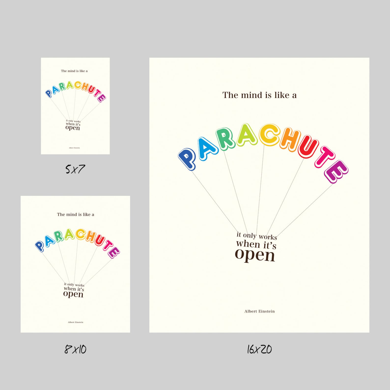 The Mind is Like a Parachute... Printable, Inspirational and Decorative ...
