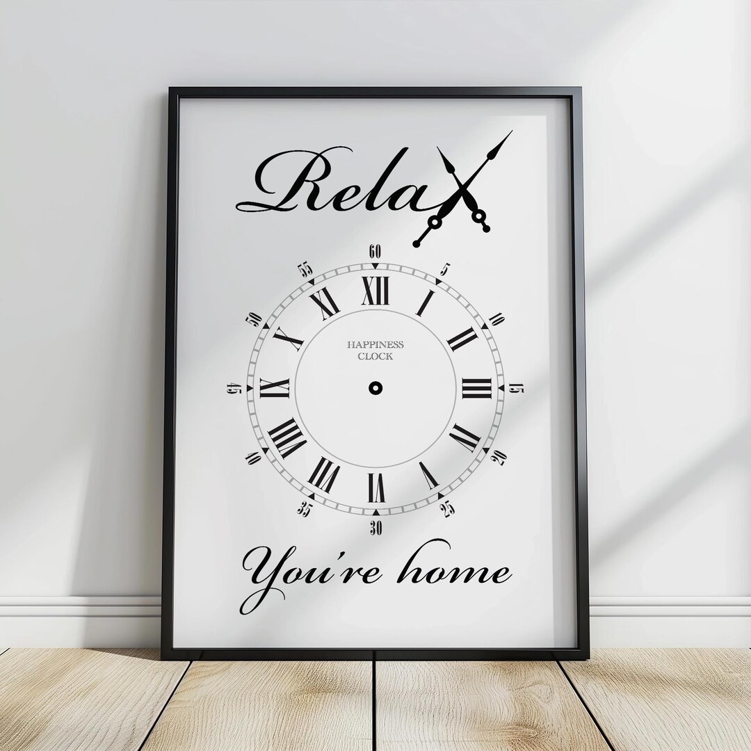 Relax You're Home Print, Anti-stress Wall Art (instant Download) - Etsy