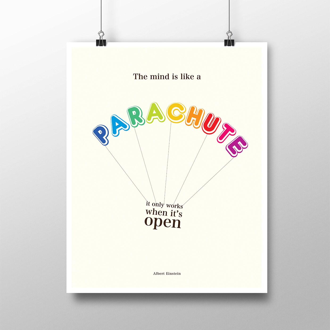The Mind is Like a Parachute... Printable, Inspirational and Decorative ...