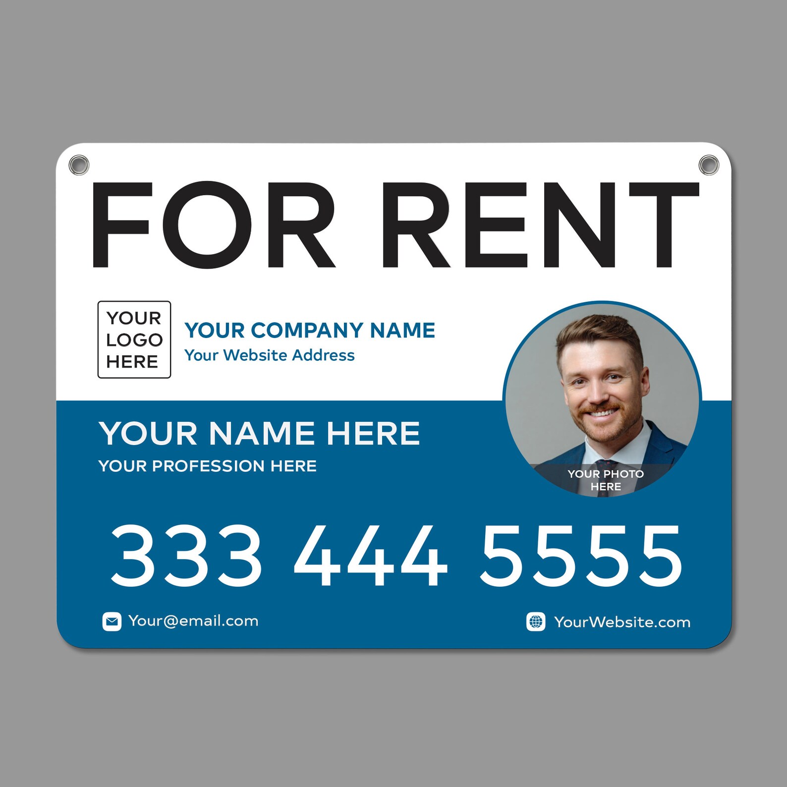 Custom Real Estate Sign | 24x18" PVC, Double Sided - Etsy