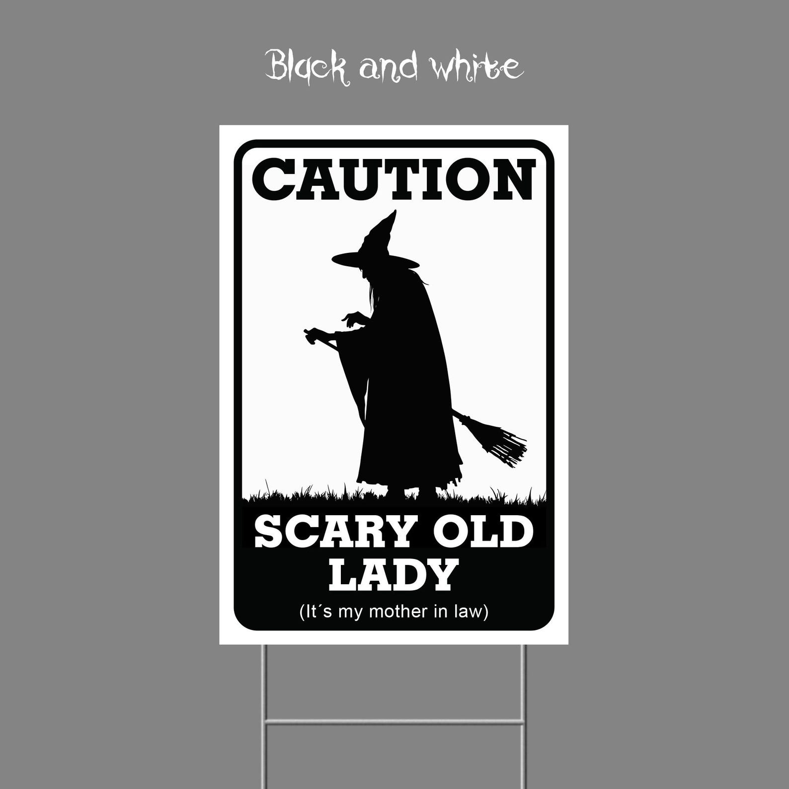 Funny Halloween Sign, Halloween Yard Sign, Halloween Decorations ...