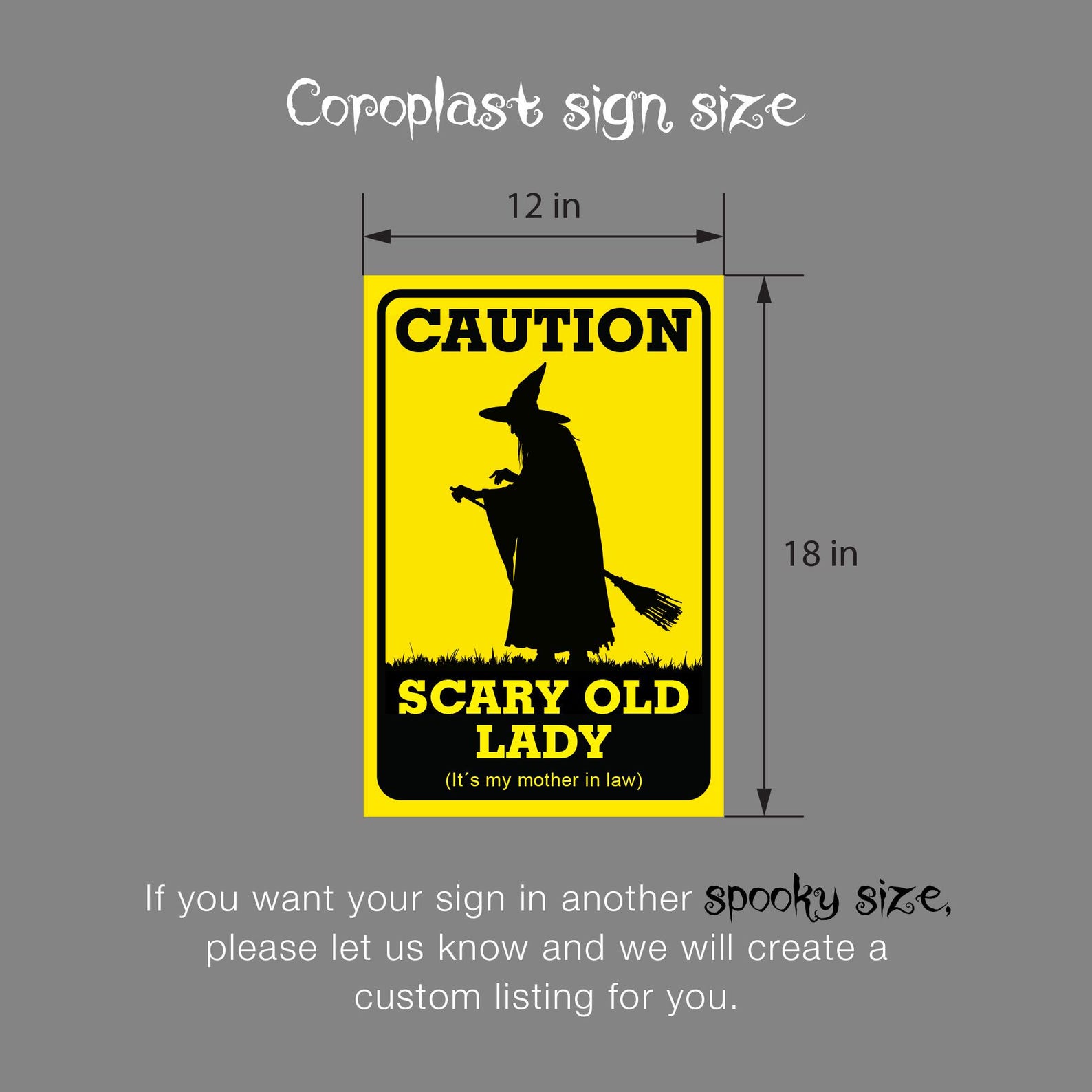 Funny Halloween Sign, Halloween Yard Sign, Halloween Decorations ...