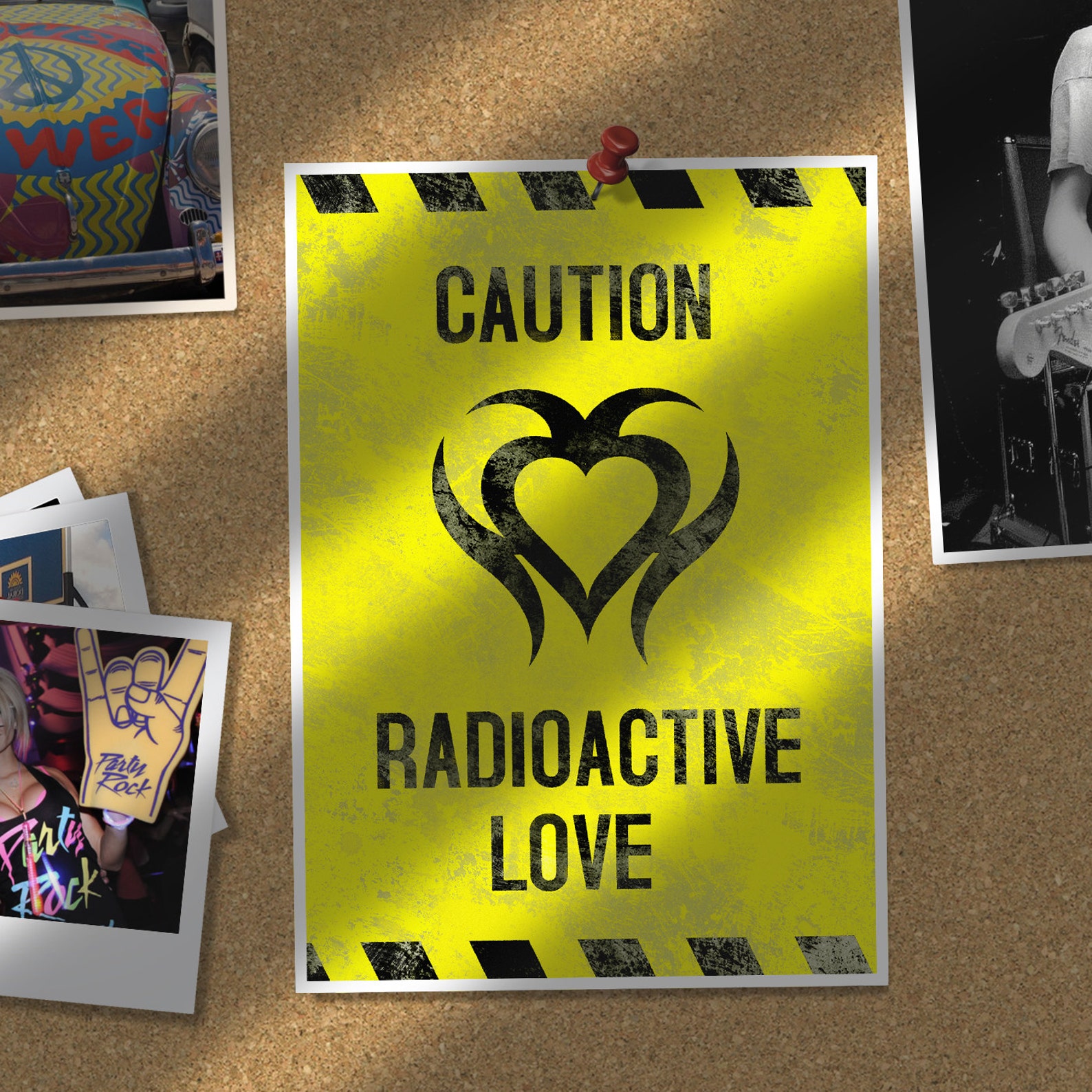 Radioactive Love. Printable, Funny and Decorative Wall Art. Instant ...