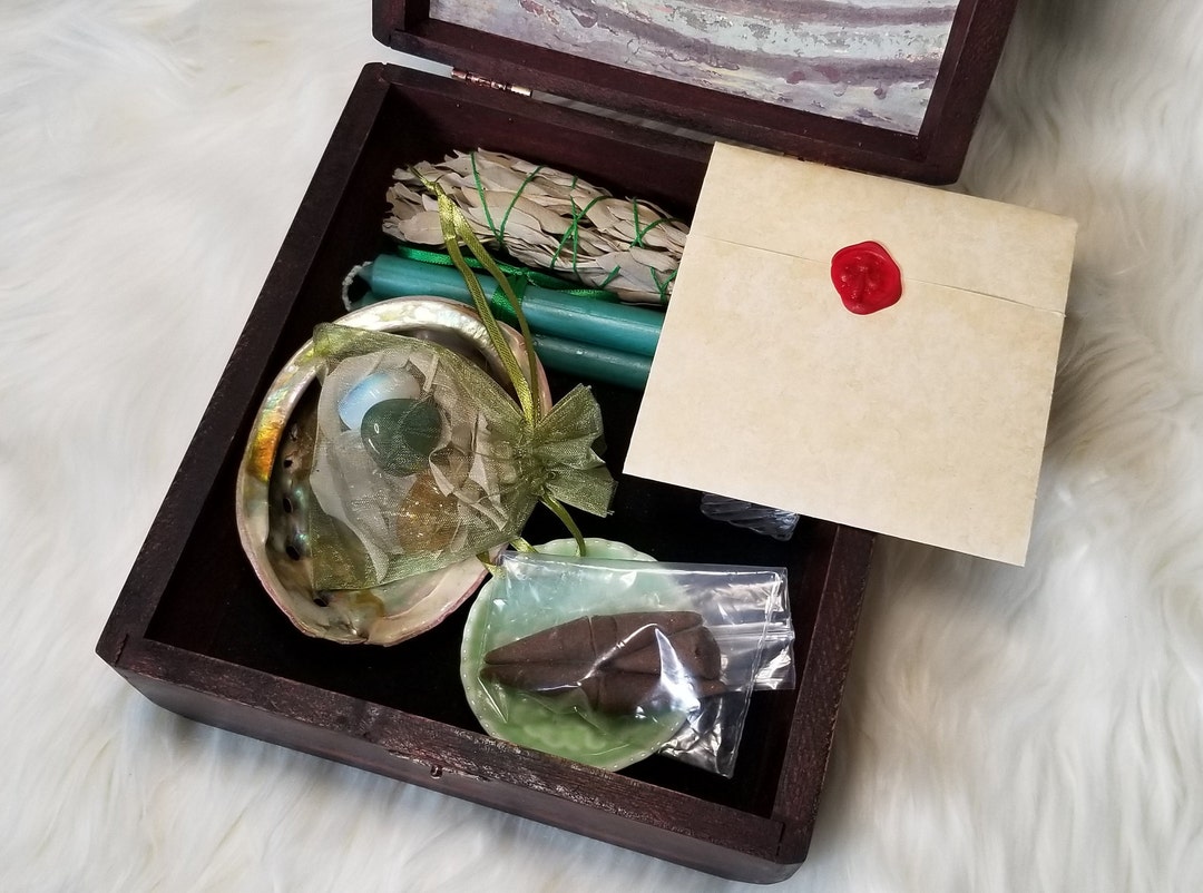 Prosperity Magic, Ritual Box, Wooden Box, Magic Box, Ritual Kit ...