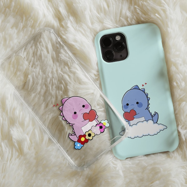 Cartoon Couple Phone Case - Etsy