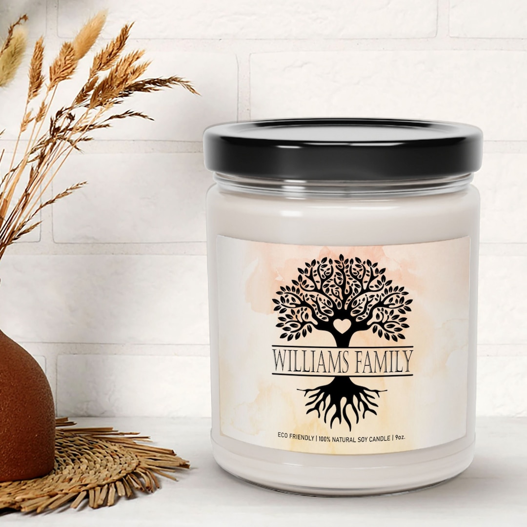 Family Tree Candle Personalized Family Scented Candle for - Etsy