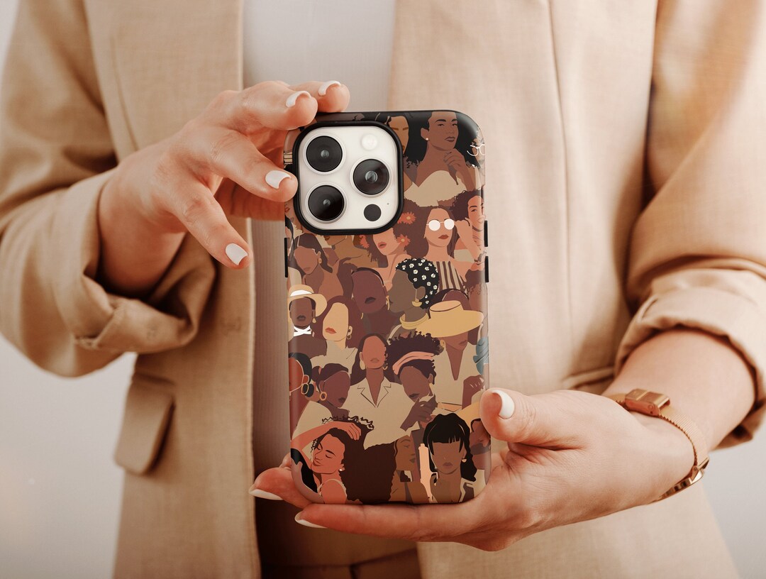 Black Women Phone Case, Modern Black Women Phone Case for Black Women’s ...