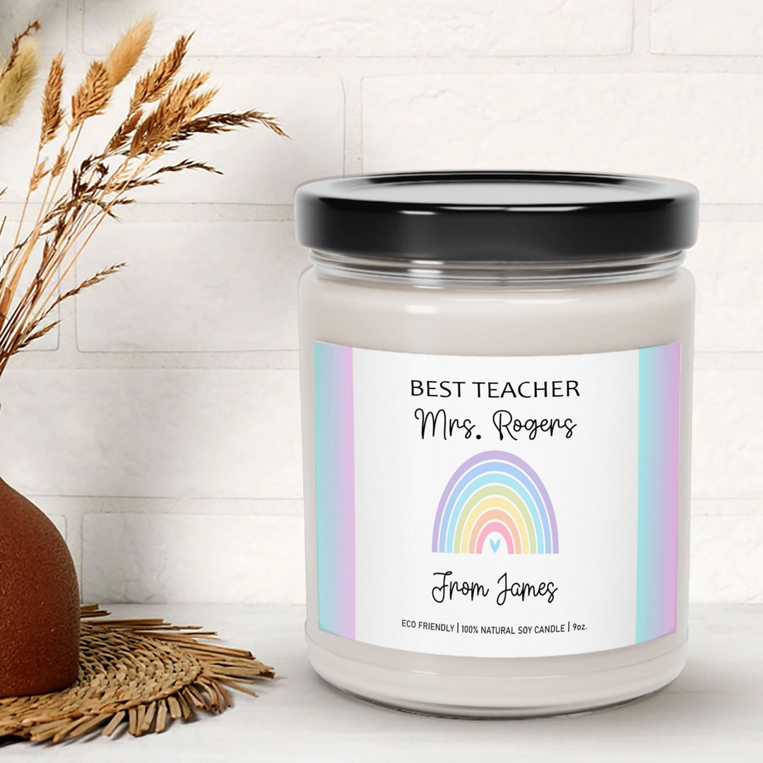 Best Teacher Candle Teacher Appreciation Gift Scented Candle - Etsy