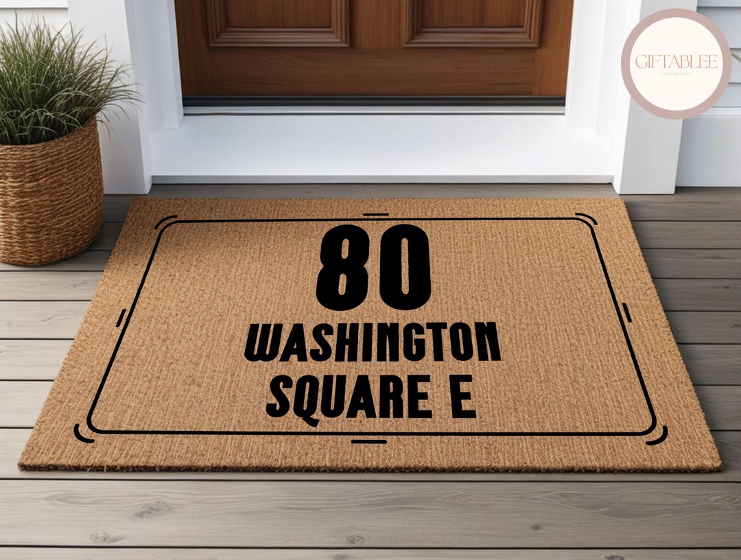 Home Number Doormat, House Number Address Outdoor Mat for Friend ...