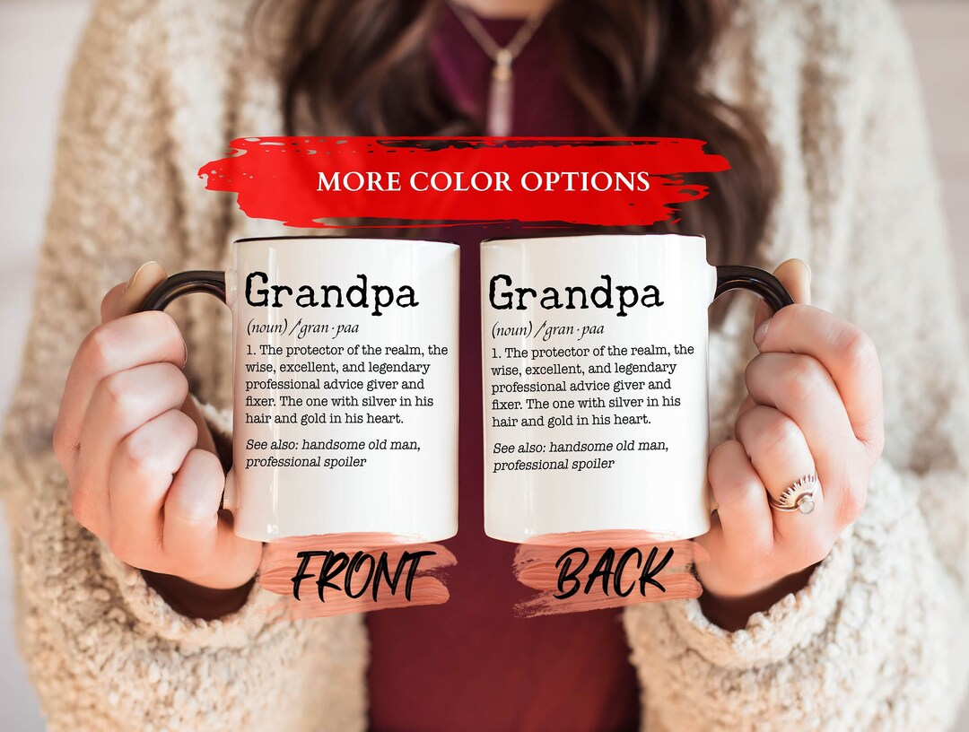 Grandpa Definition Mug, Grandpa Mug for Grandad Father’s Day Gift ...