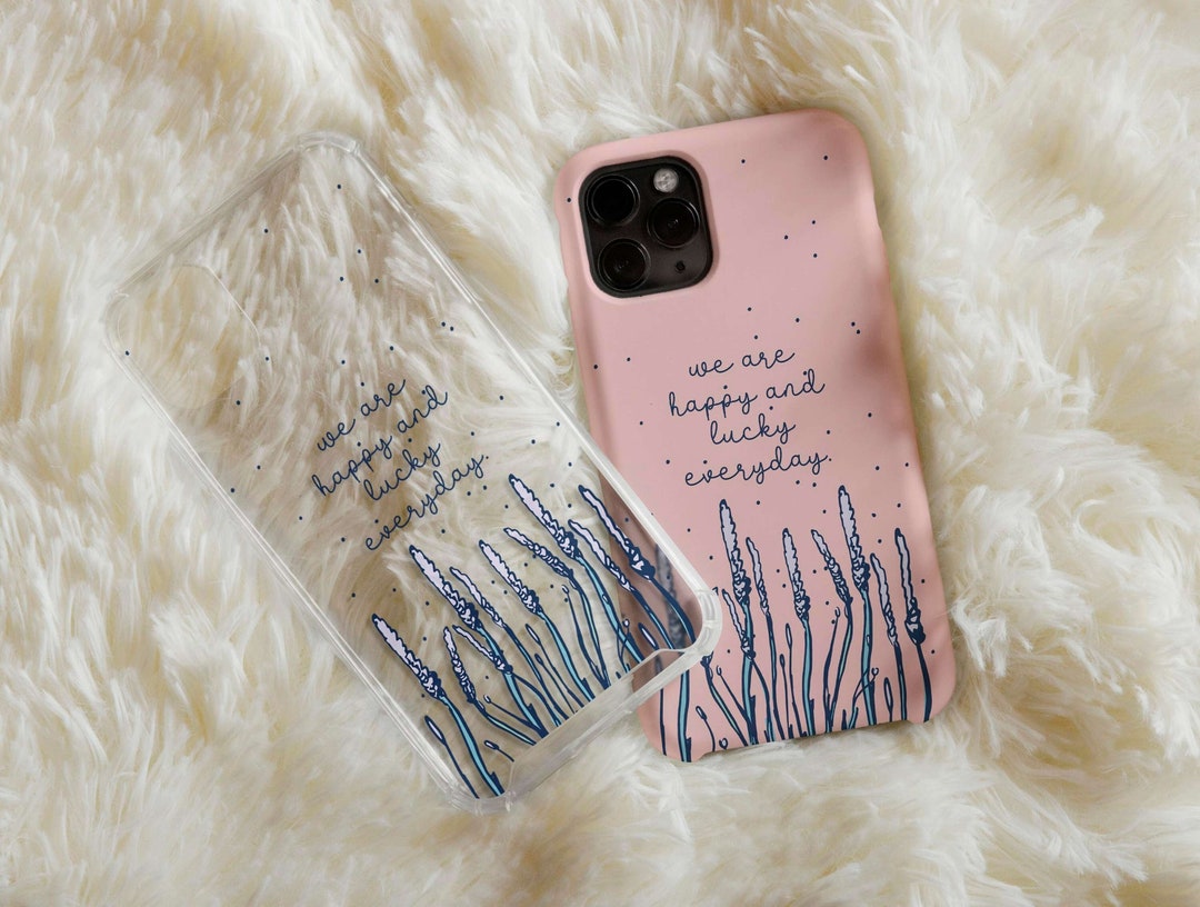 Lucky Everyday Phone Case, Quote Phone Case for Women Birthday Gift ...