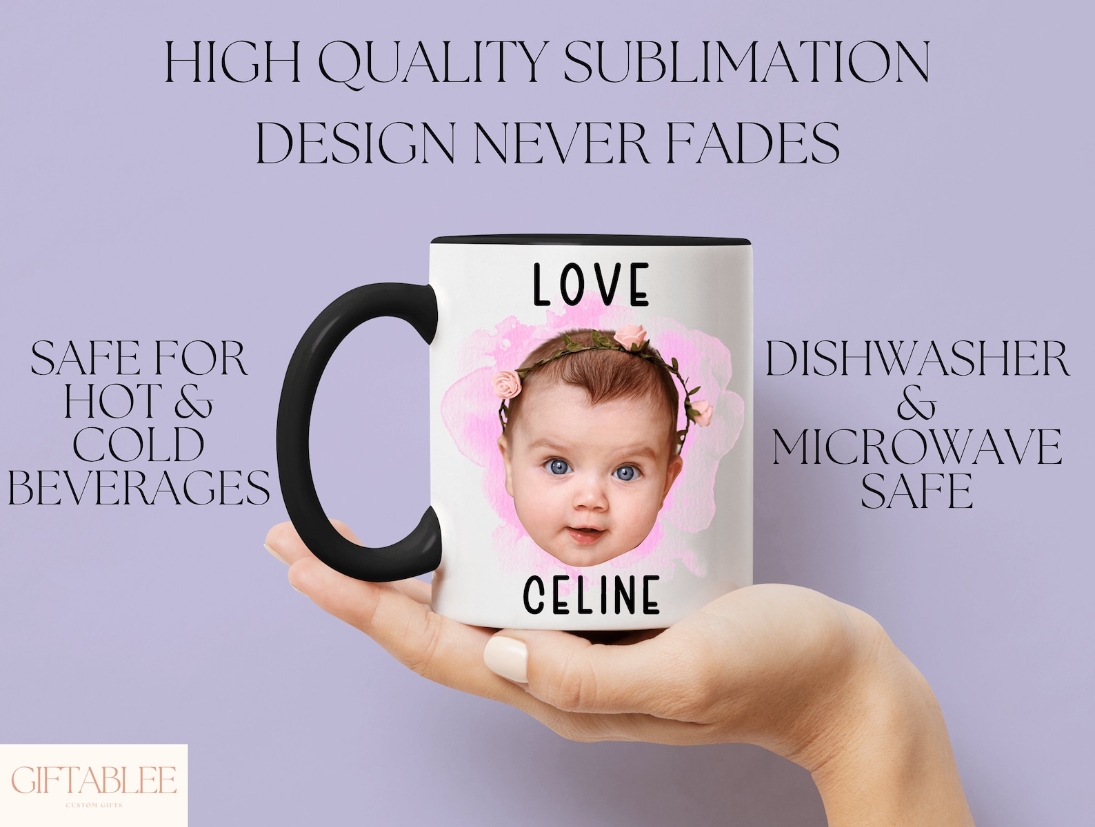 Custom Baby Face Photo Mug Baby Photo Gift Mug for Grandma | Etsy