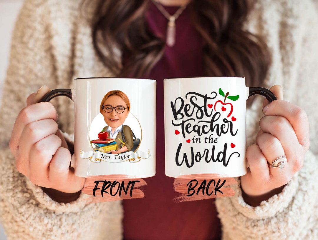 Best Teacher Mug With Photo, Custom Teacher Photo Mug for Her World ...