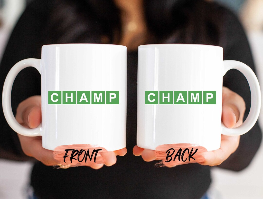 Wordle Champ Mug, Customizable Wordle Mug for Men and Women Birthday ...