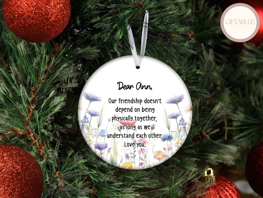 Your Custom Text Here Ornament, Quote Message Ceramic Ornament for ...