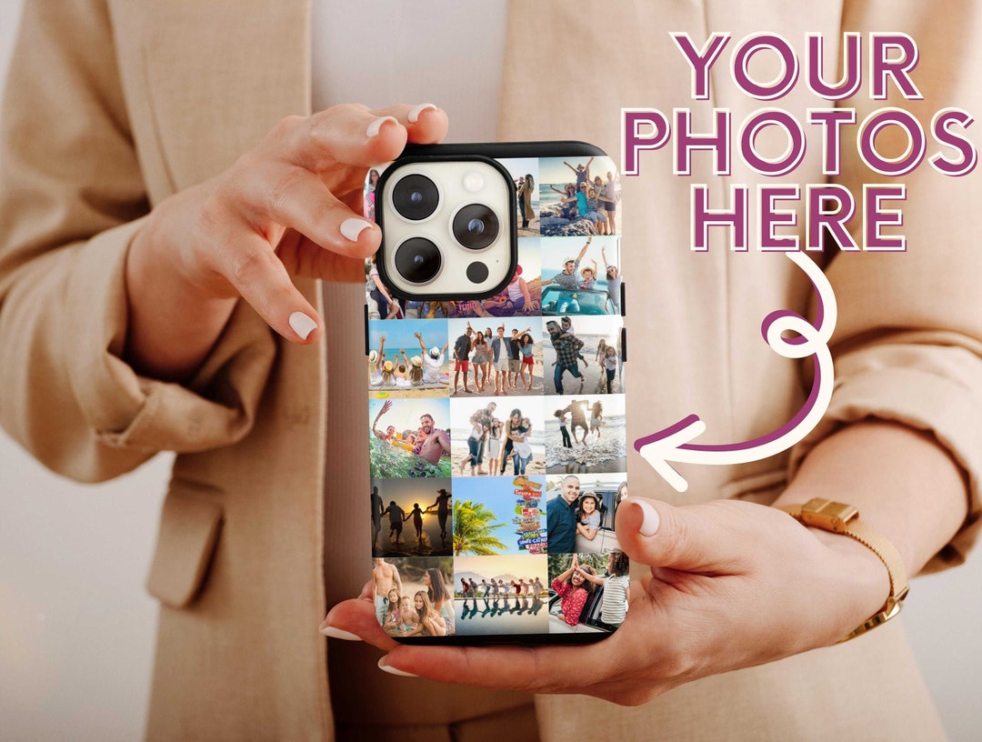 Aesthetic Photo Collage Phone Case, Photo Collage Cellphone Case for ...