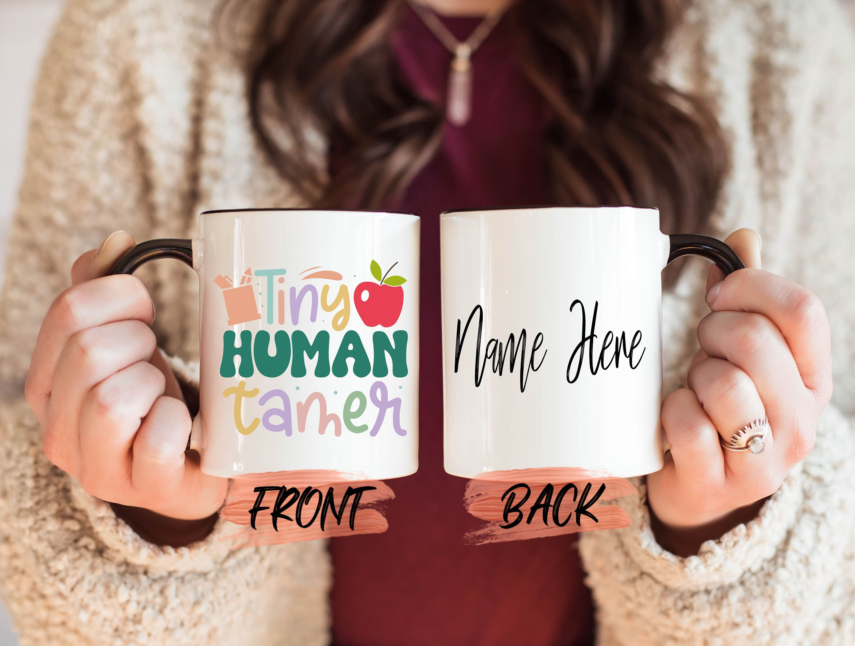 Tiny Human Tamer Mug, Teacher Mom Mother Gifts for Women Mother’s Day ...