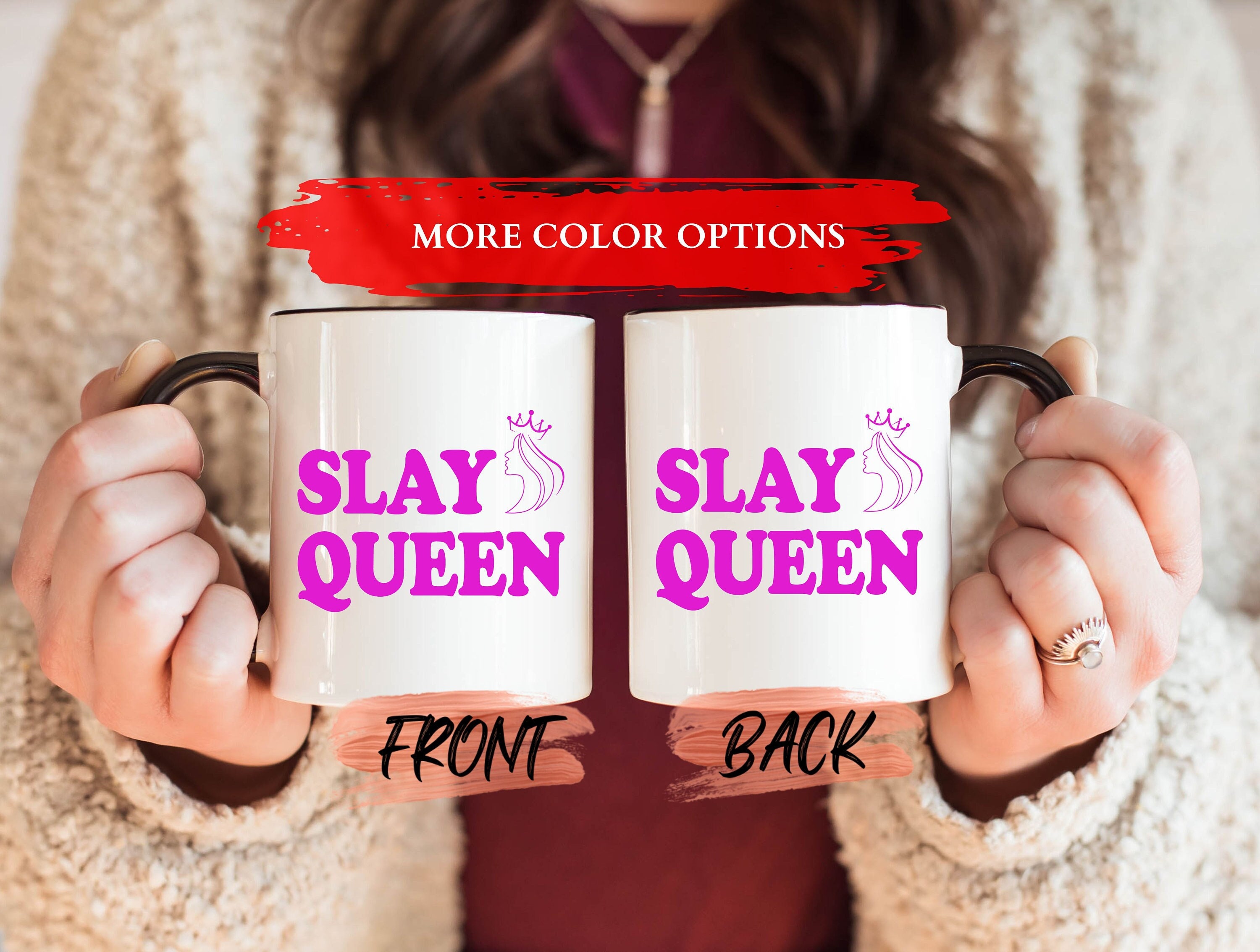 Slay Queen Mug, Slay Gift Mug for Women Birthday Gift, Girl Power Gift ...