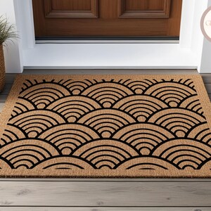 Modern Art Prints Doormat, Minimalist Pattern Outdoor Mat for Friends ...