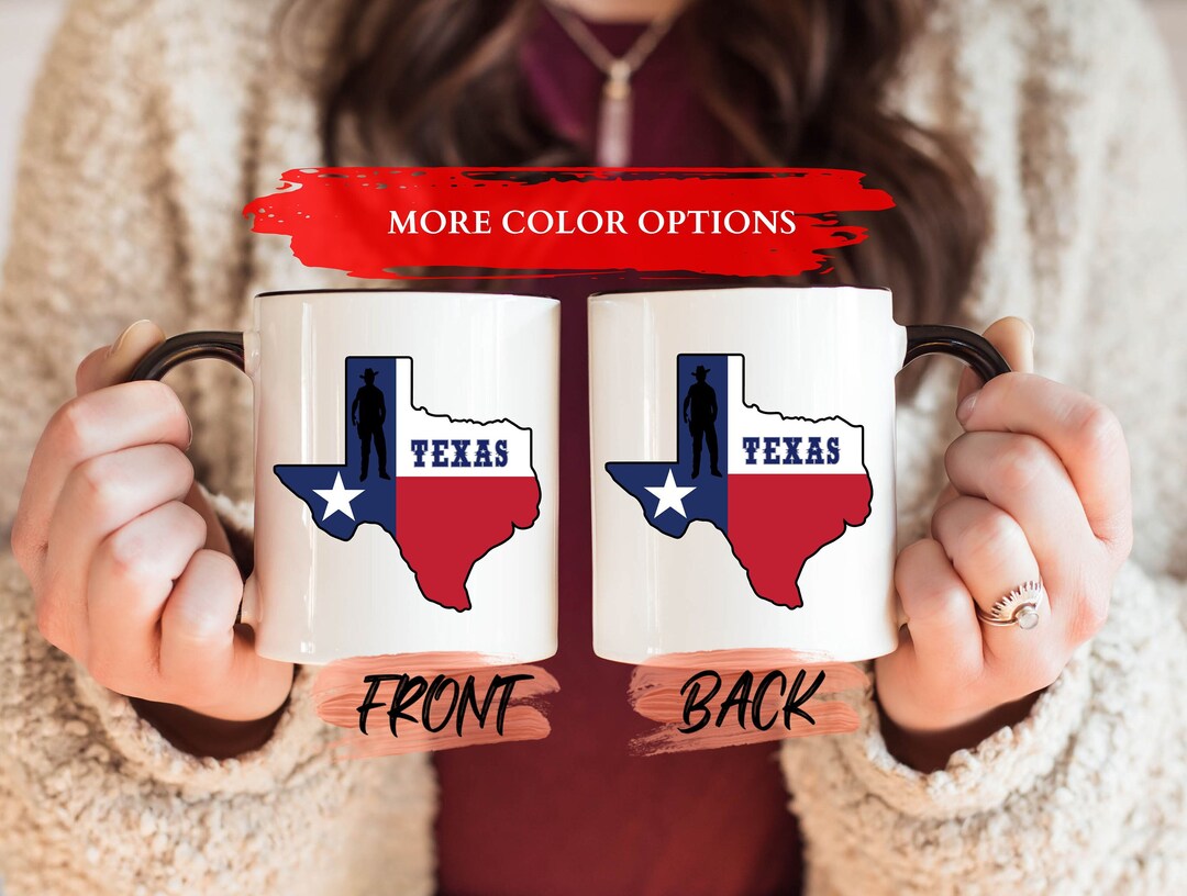 Texas Cowboy Mug, Texas Pride Mug for Men Texas Festival Gift, State ...