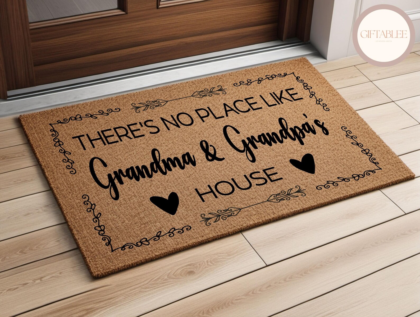 Grandma and Grandpa Doormat, Grandparents Gift Outdoor Mat for Granny ...