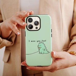 Cute Dinosaurs Phone Case, Matching Couple Phone Case for Men and Women ...