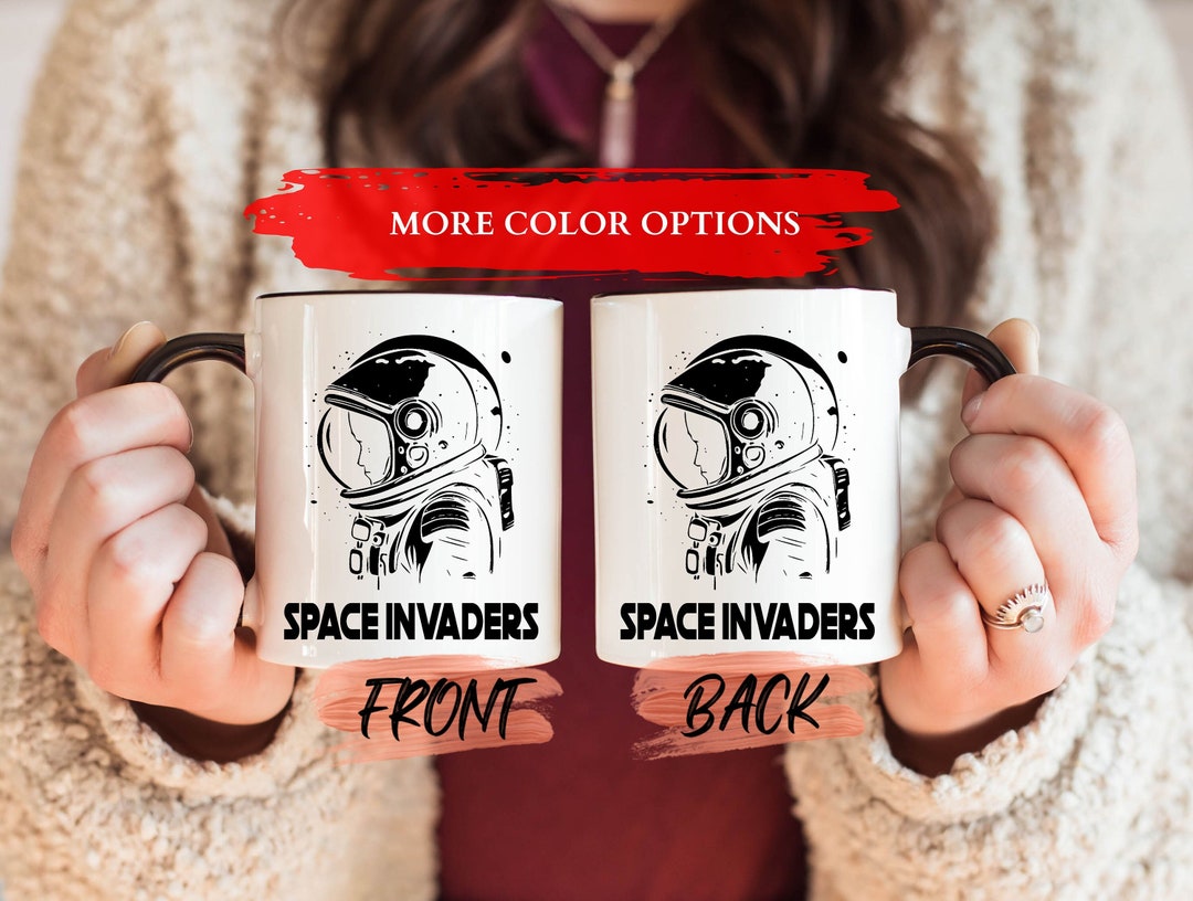 Space Invaders Mug, Space Mug for Space Lovers Birthday Gift, Astronaut ...