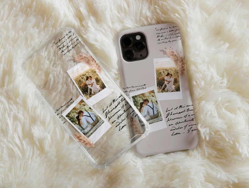 Polaroid Photo Collage Phone Case, Photo Collage Cellphone Case for ...