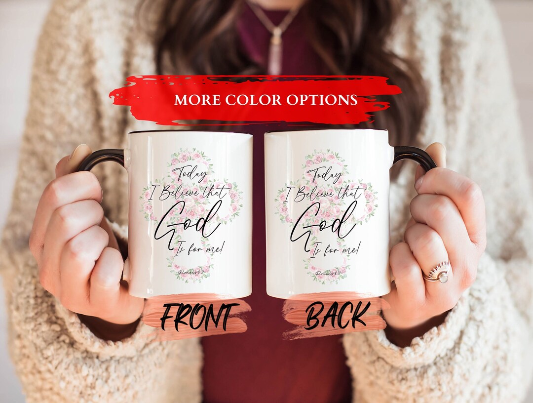 Romans 8 31 Mug, Mom Scripture Mug for Mother’s Day Gift, Christian Mug ...
