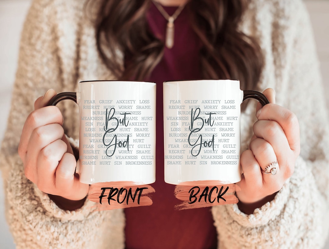 But God Mug, Bible Verse Scripture Mug for Men and Women Christmas Gift ...