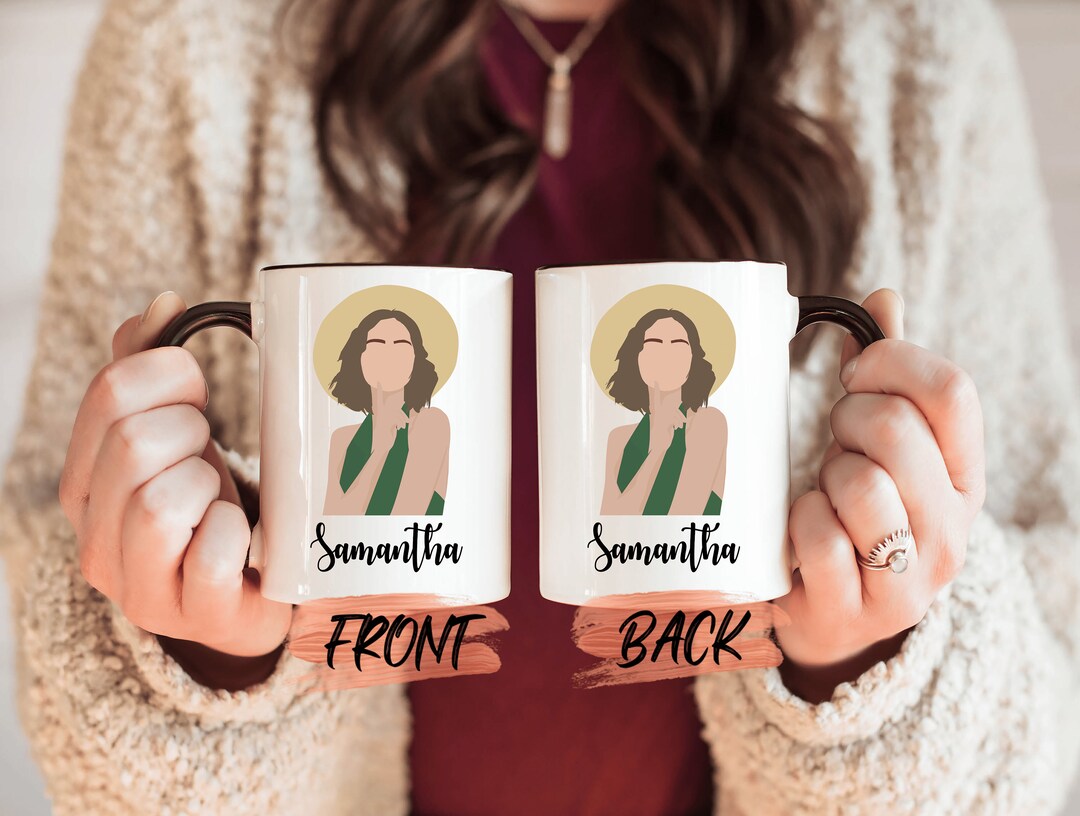 Personalized Cartoon Mug, Faceless Portrait Custom Mug for Men and ...