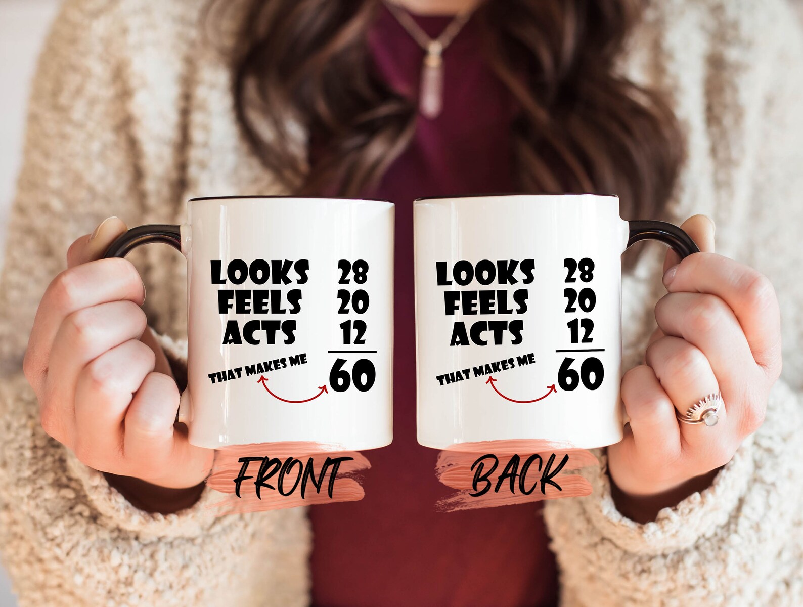 That Makes Me 60 Mug, Happy 60th Birthday Mug for Men and Women ...