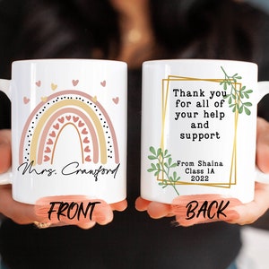 Thank You Mug, Thank You Teacher Mug for Teachers’ Christmas Gift ...