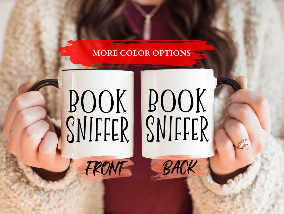 Book Sniffer Mug, Bookaholic Mug for Book Lovers Birthday Gift, Book ...
