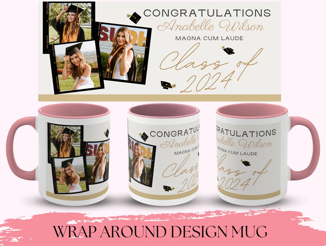 Congratulations Gift Mug, Graduation Collage Mug for Him & Her ...