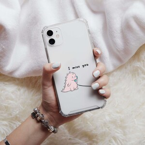Cute Dinosaurs Phone Case, Matching Couple Phone Case for Men and Women ...
