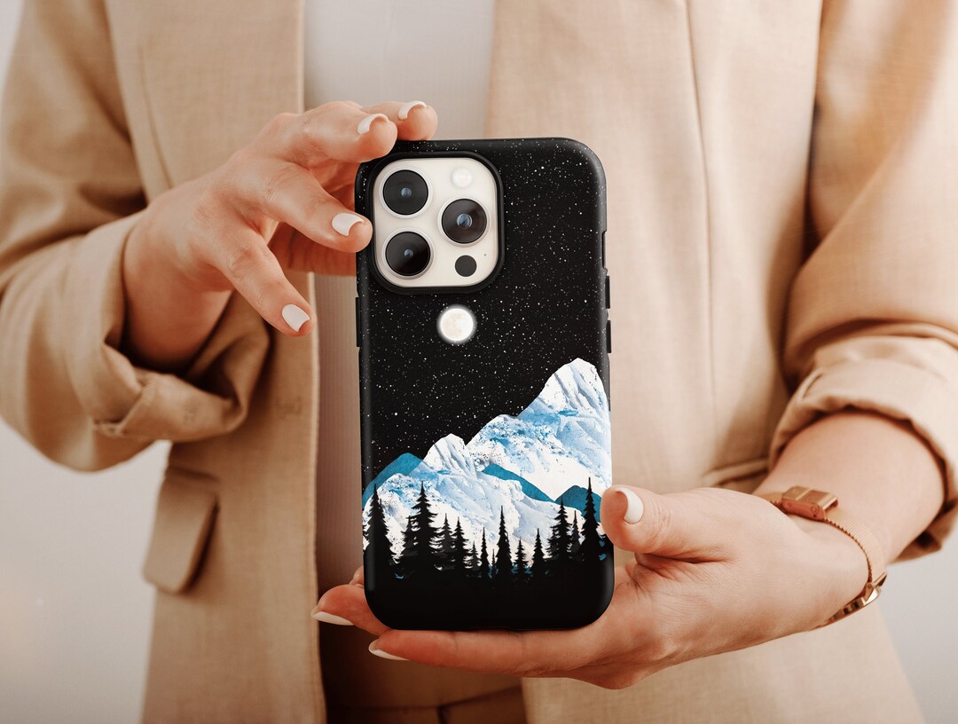 Mountain Night Sky Phone Case, Mountain Phone Case for Men and Women ...
