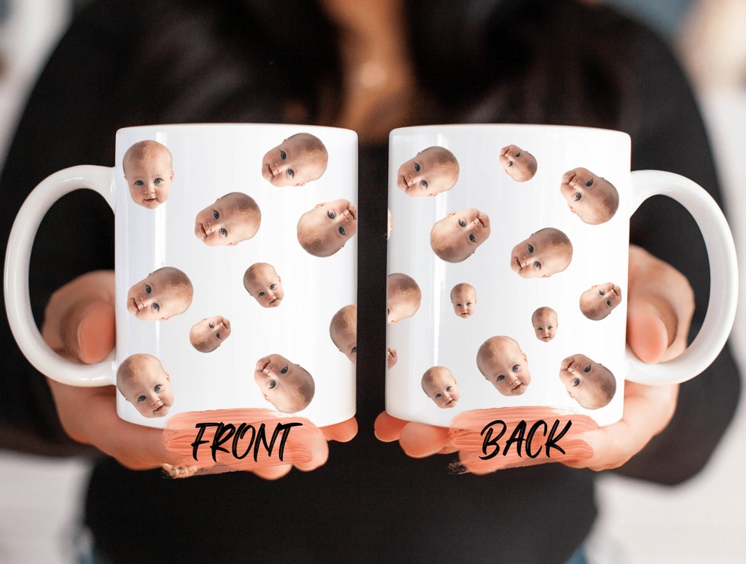 Face on Mug, Personalized Photo Mug for Men and Women Birthday Gift ...