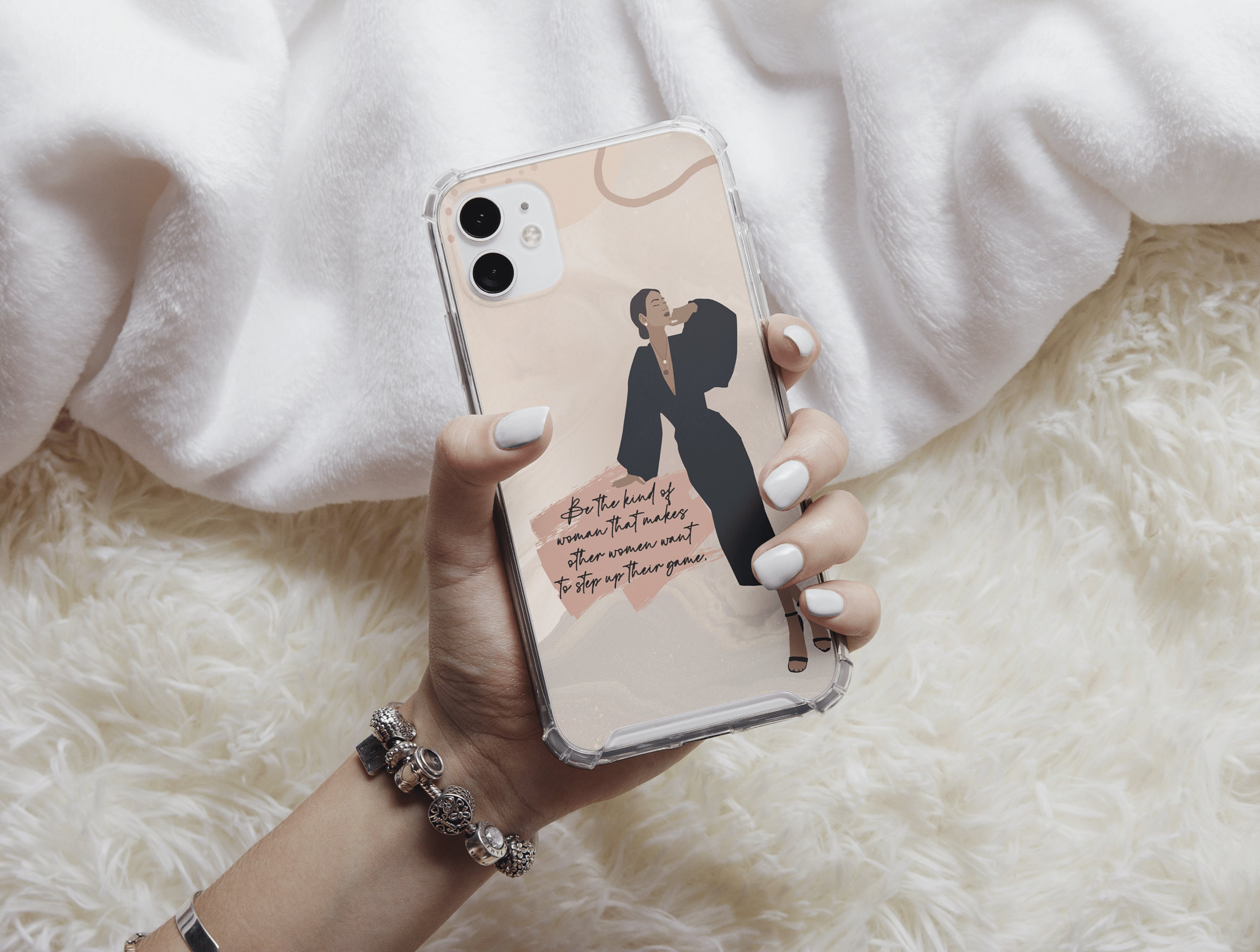 Black Boss Lady Phone Case Modern Black Women Phone Case for - Etsy