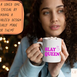 Slay Queen Mug, Slay Gift Mug for Women Birthday Gift, Girl Power Gift ...