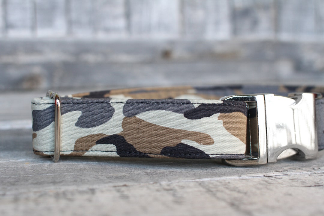 Camo Dog Collar, Military Dog Collar, Male Dog Collar, Outdoor Dog ...