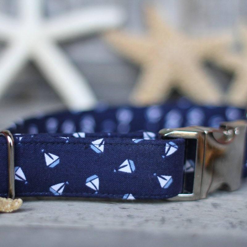 Nautical Dog Collars - Etsy
