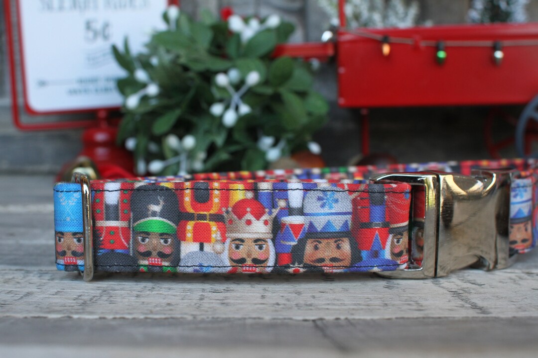 Black Nutcracker Dog Collar, Christmas Dog Collar, Holiday Dog Collar ...
