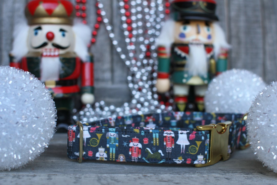 Nutcracker Dog Collar, Christmas Dog Collar, Holiday Dog Collar, Fabric ...