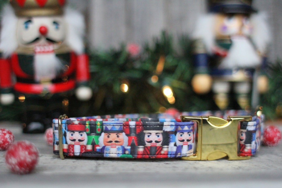 Nutcracker Dog Collar, Christmas Dog Collar, Holiday Dog Collar, Fabric ...