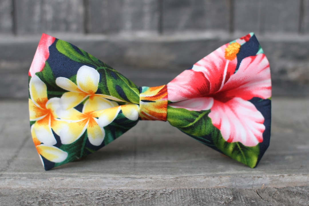 Floral Bow Tie, Hawaiian, Formal Bowtie, Bow Tie for Wedding, Groomsmen ...