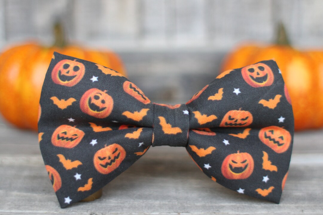 Halloween Bow Tie, Pumpkin Bow Tie, Bats Bow Tie, Mens Bow Tie, Toddler ...